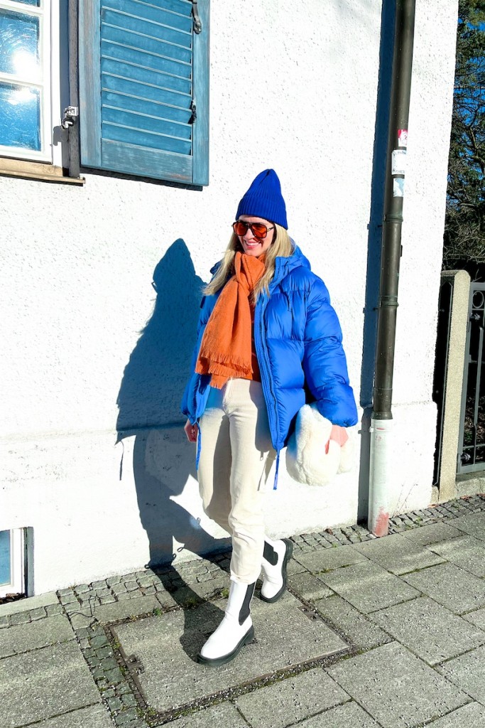Blue Puffer Jacket - Fashion Blog Heartfelt Hunt by Marie Mehta