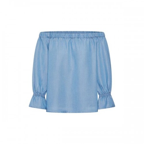 Denim Off Shoulder - Fashion Blog Heartfelt Hunt by Marie Mehta