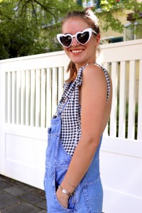 Denim Overall Gingham - Fashion Blog Heartfelt Hunt by Marie Mehta