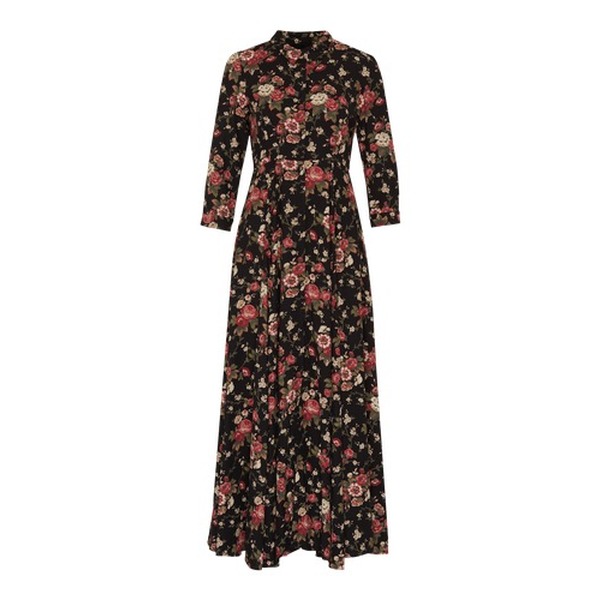 Fall Flower Dress - Fashion Blog Heartfelt Hunt by Marie Mehta