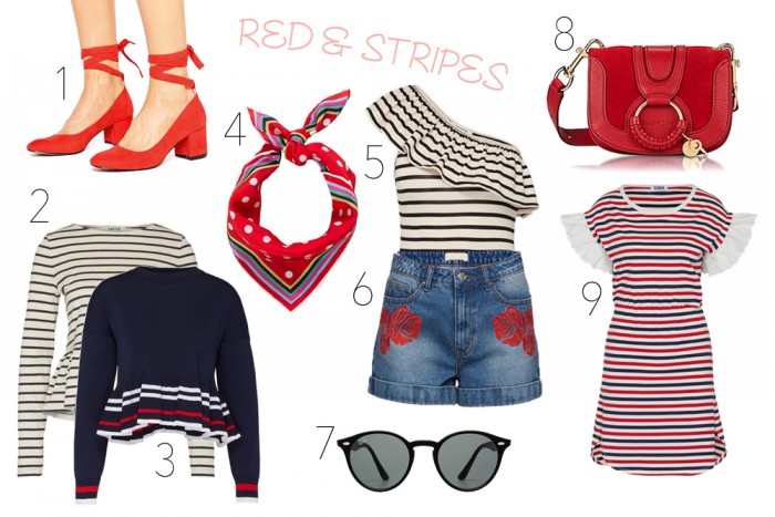 Inspiration - Red & Stripes - Fashion Blog Heartfelt Hunt by Marie Mehta