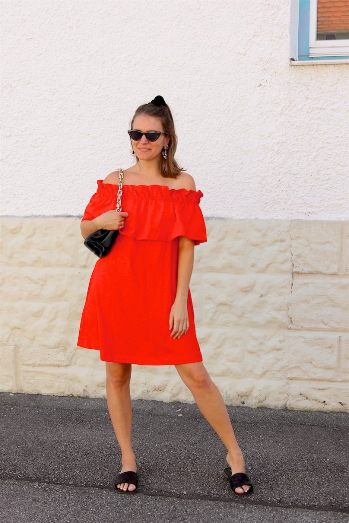Orange Summer Dress - Fashion Blog Heartfelt Hunt by Marie Mehta