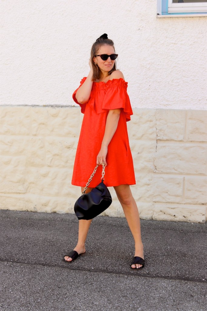 Orange Summer Dress - Fashion Blog Heartfelt Hunt by Marie Mehta