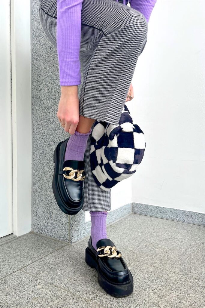 Purple & Check - Fashion Blog Heartfelt Hunt by Marie Mehta