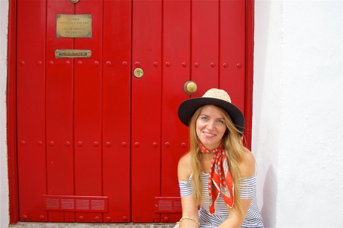 Red Summer Scarf - Fashion Blog Heartfelt Hunt by Marie Mehta